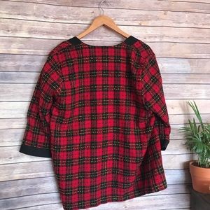 Anthony Richards | Sweaters | Vintage Anthony Richards Red Plaid ...